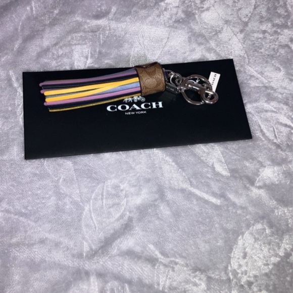 Coach | Other | Nwt Coach Tassel Bag Charm Keychain | Poshmark